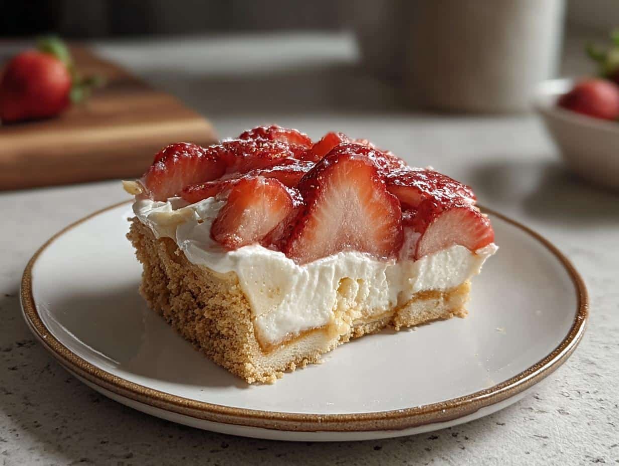 Amazing Strawberry Banana Graham Pudding